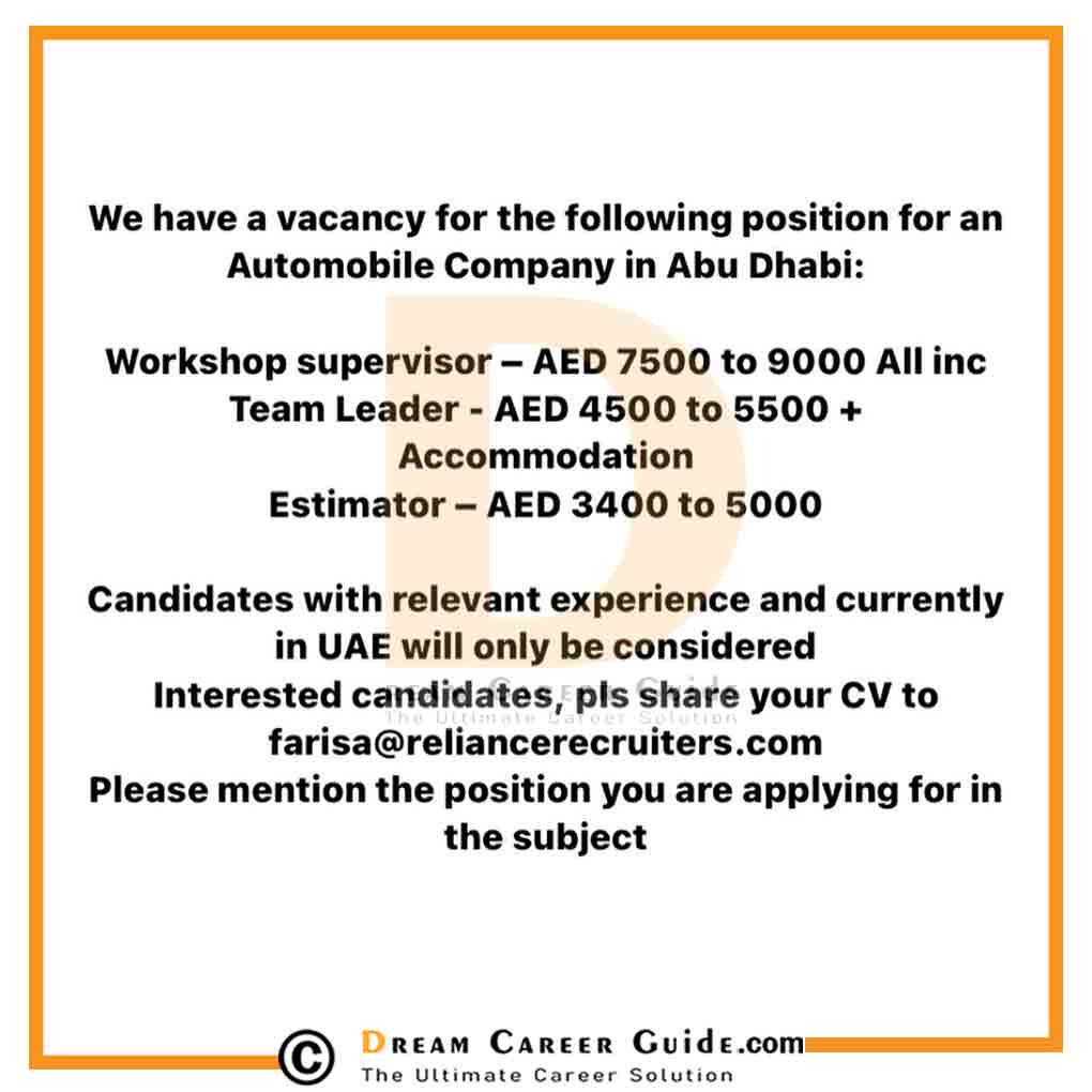 Gulf Talents Are Being Hired for Various Roles in UAE - Apply Now