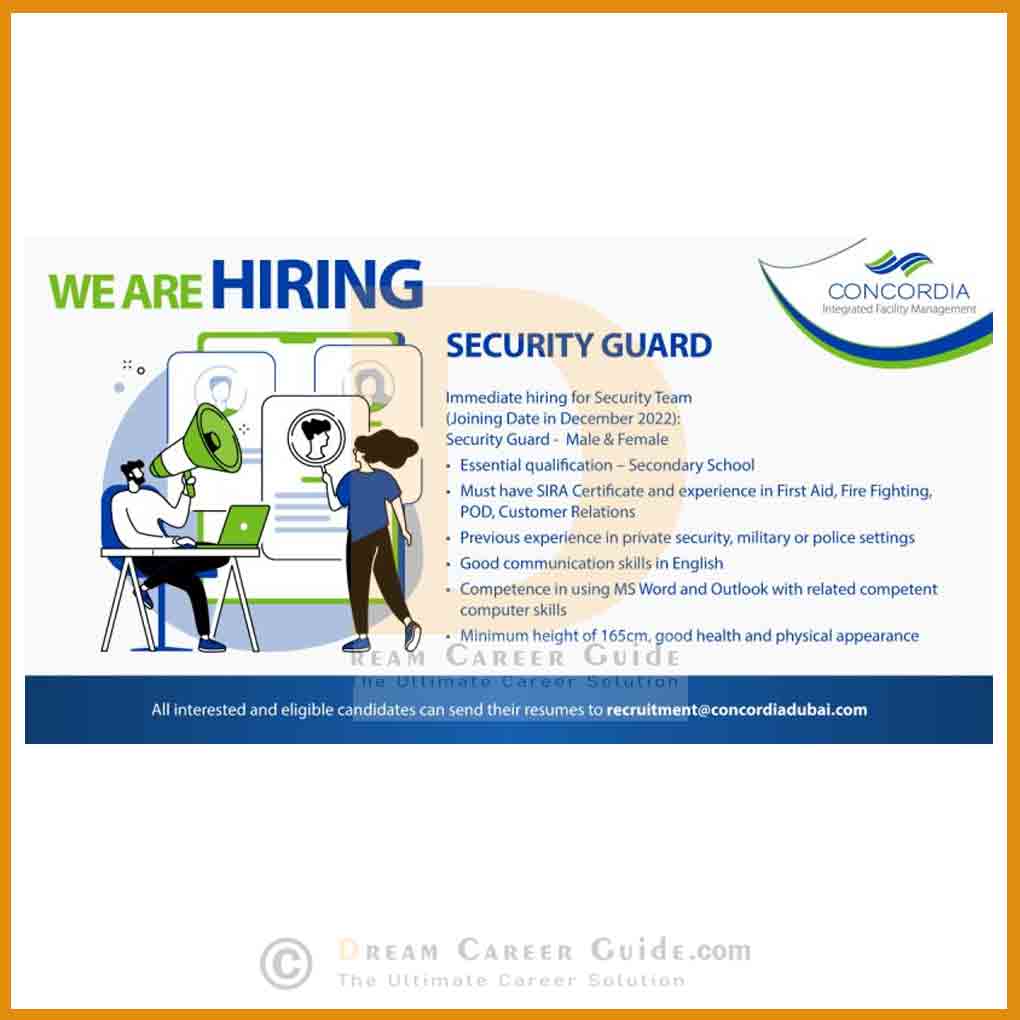 Concordia DMCC Dubai Careers Latest Job Openings 2022-023