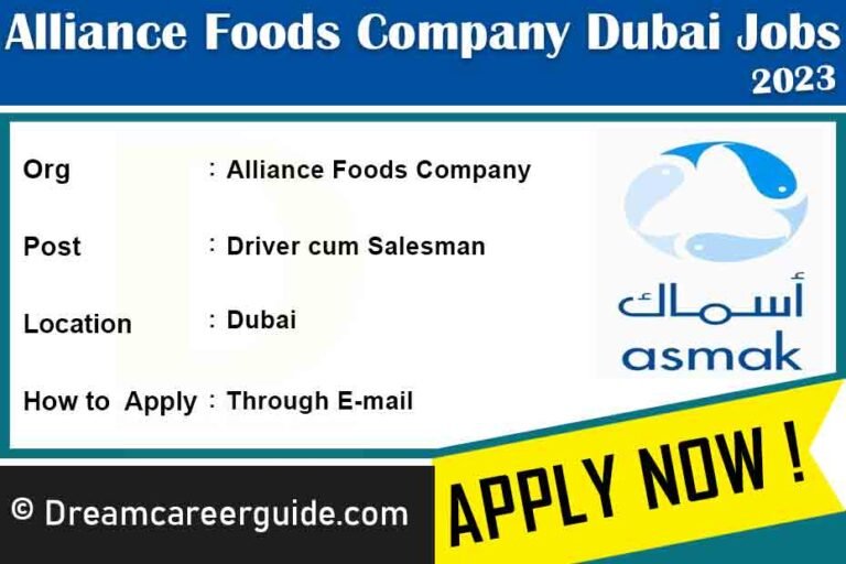 Alliance Foods Company LLC Careers Latest Job Openings