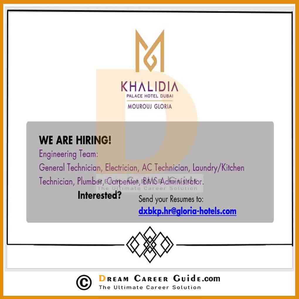 Exciting Khalidia Palace Hotel Job Openings - Apply Now!