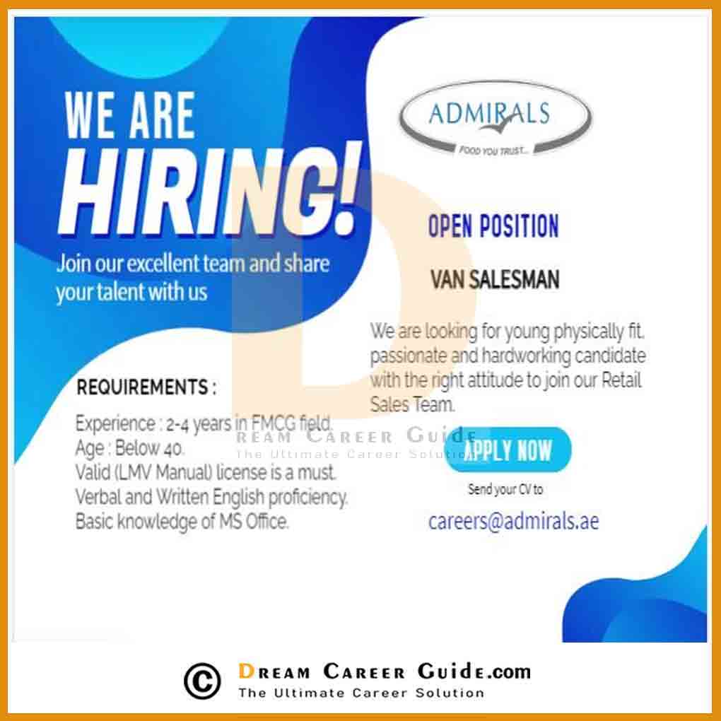 Admirals Trading Job Openings Dubai Latest 2023