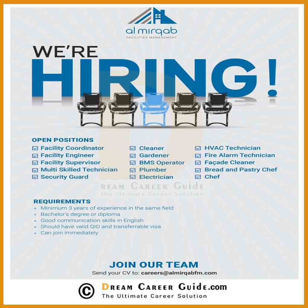 Al Mirqab Qatar Jobs | Apply Now for Qatar Careers