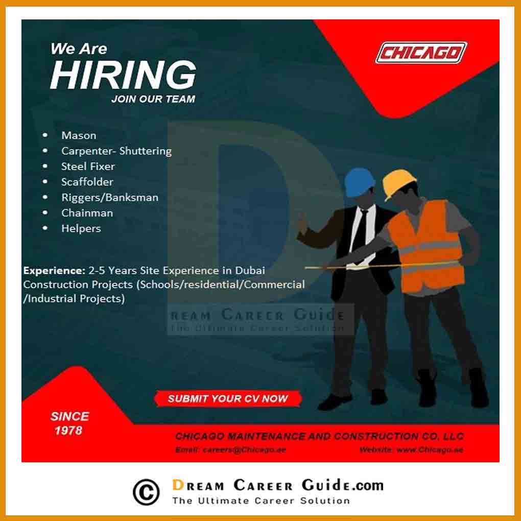 Chicago Maintenance and Construction Careers | Apply now