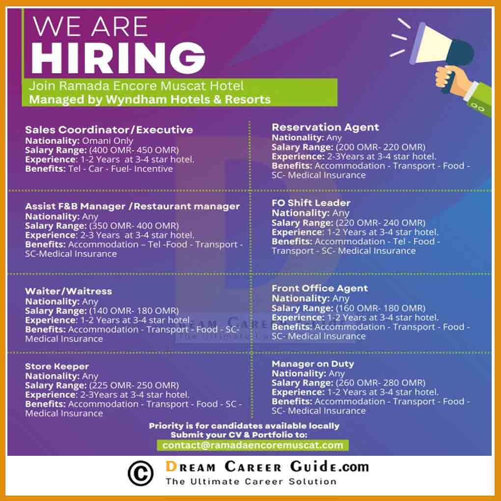 Ramada Encore Muscat Careers | Apply Now for Work in Oman