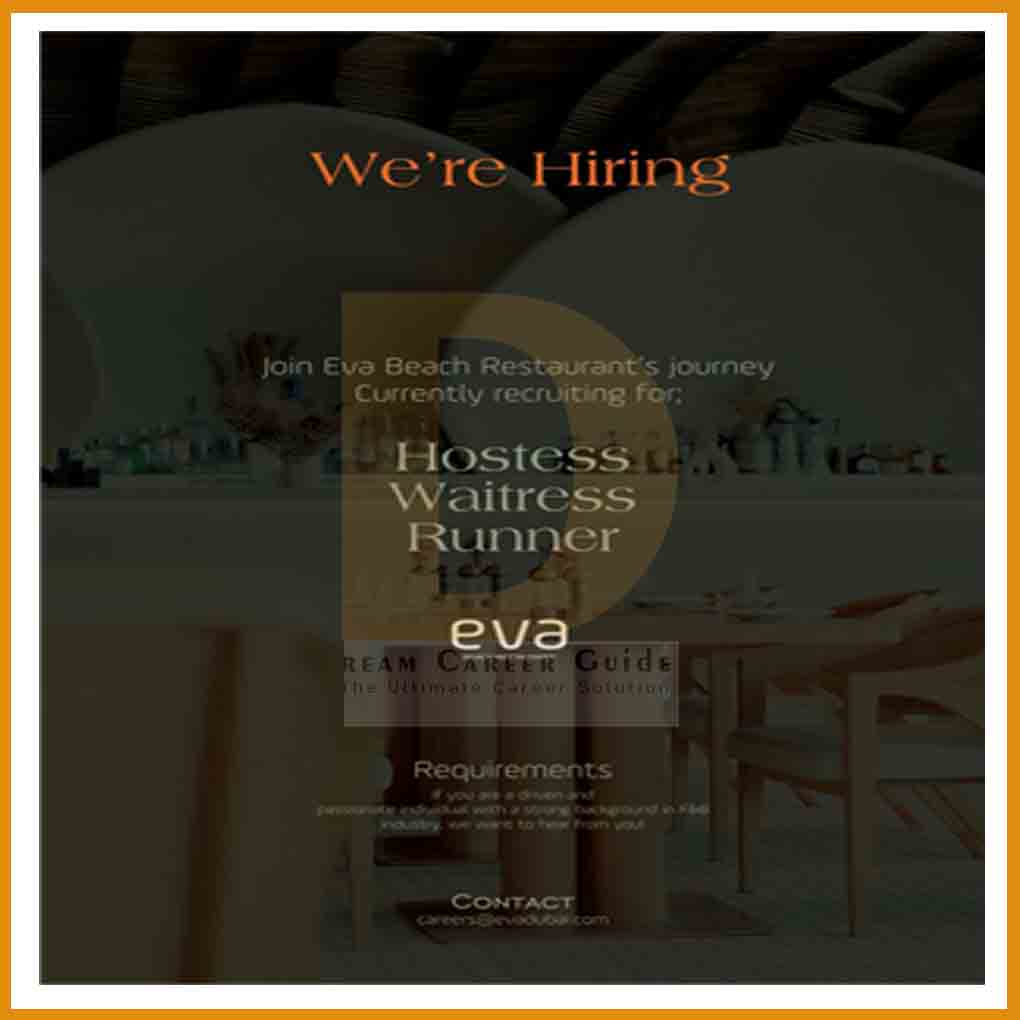 Eva Beach Restaurant Careers | Apply Latest Jobs In Gulf
