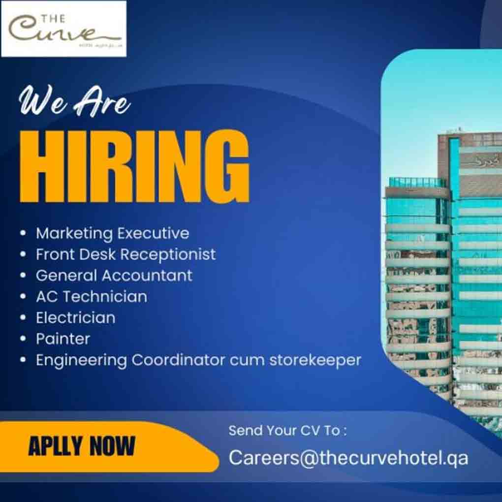 The Curve Hotel Careers | Apply Now For Latest Doha Jobs