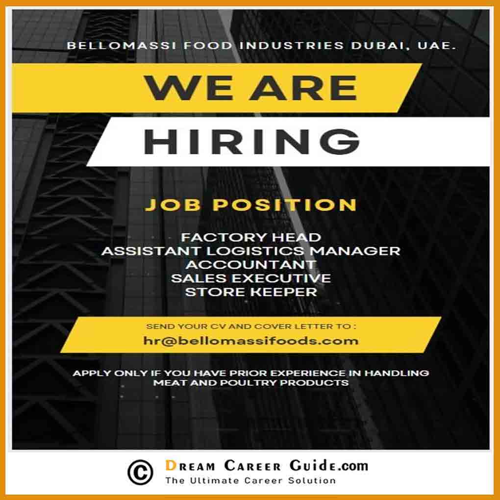 Bellomassi Foods Jobs | Apply Latest Careers In Dubai