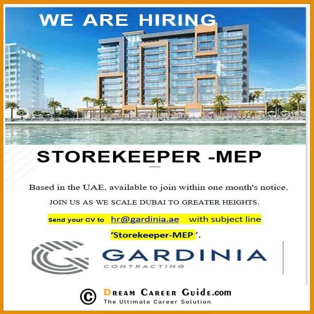 Gardinia Contracting Vacancy | Apply Latest Jobs In Gulf