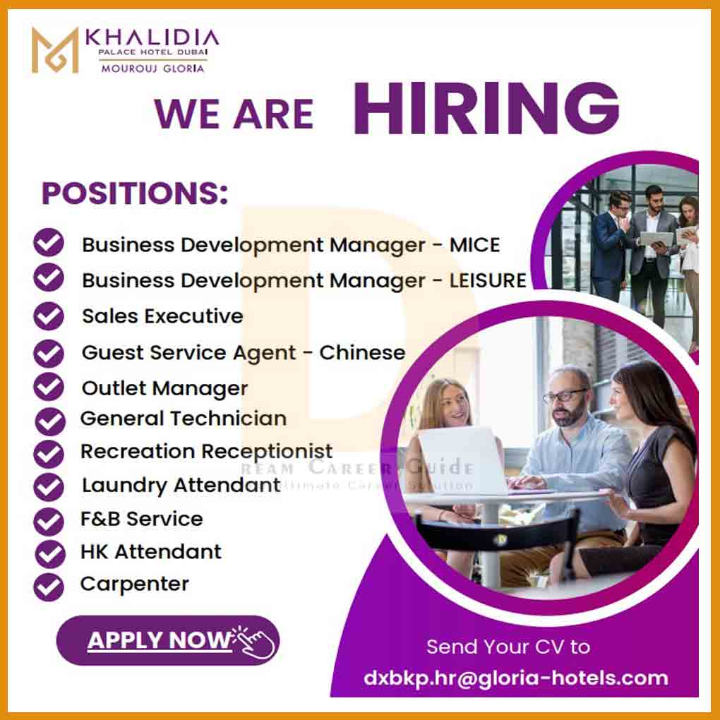 Khalidia Palace Hotel Careers | Jobs In Gulf Countries