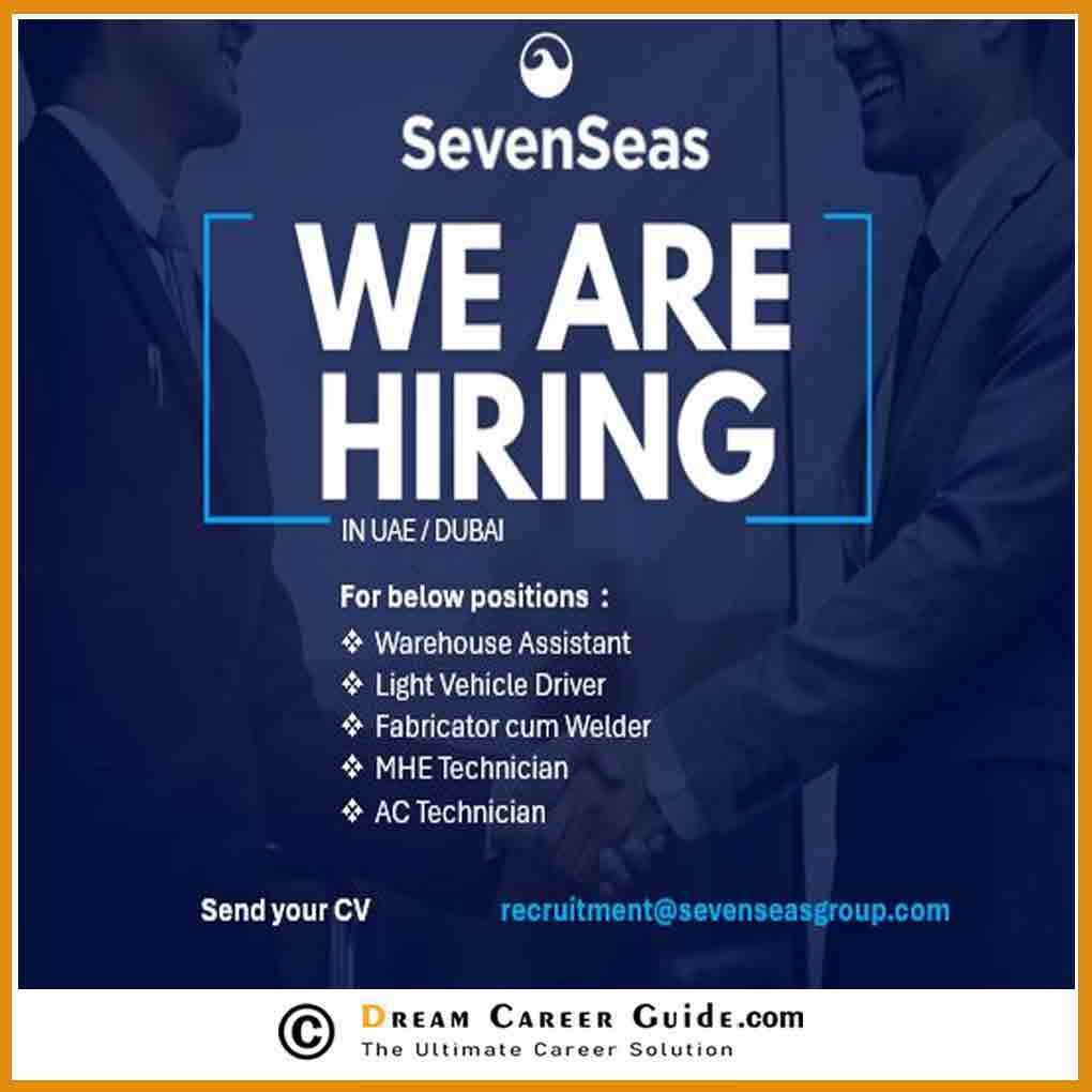 Seven Seas Group Careers | Urgent Job Vacancies In Dubai