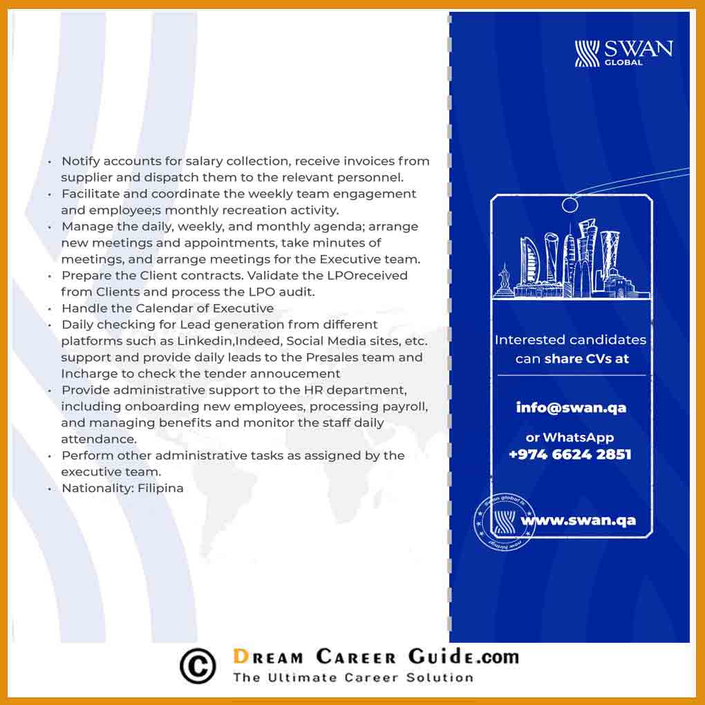 Swan Global Careers | Apply Latest Qatar Employment Visa