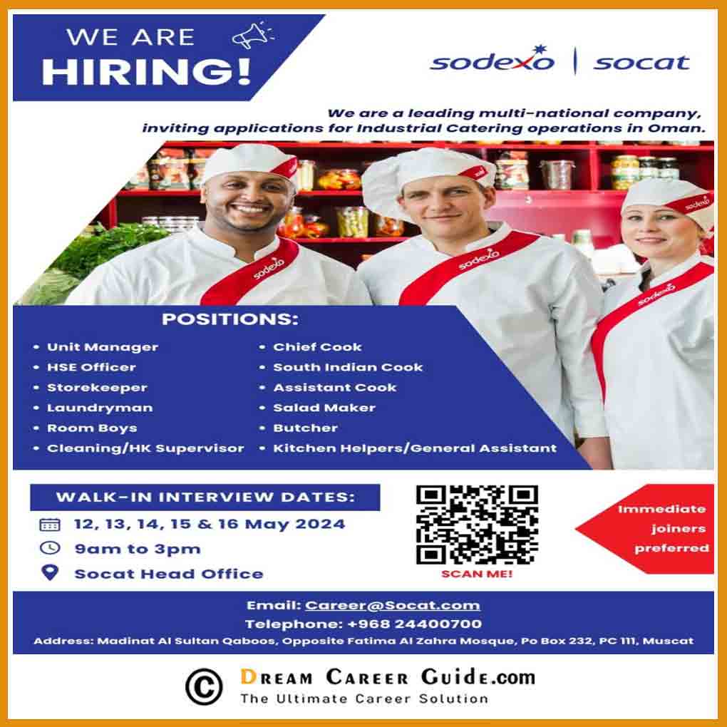 Sodexo Careers | Apply Now To Get Latest Jobs In Gulf