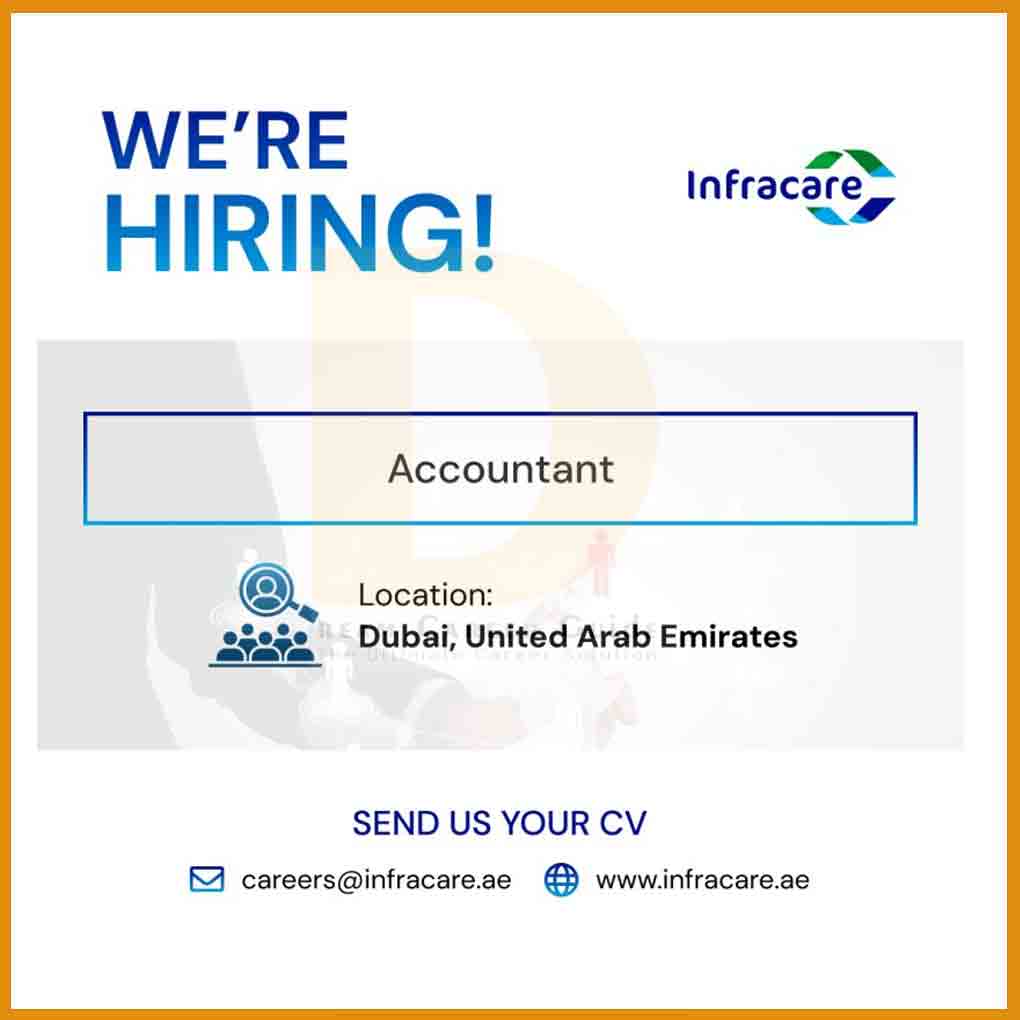 Infracare Dubai Careers Latest Openings | Latest Dubai Jobs