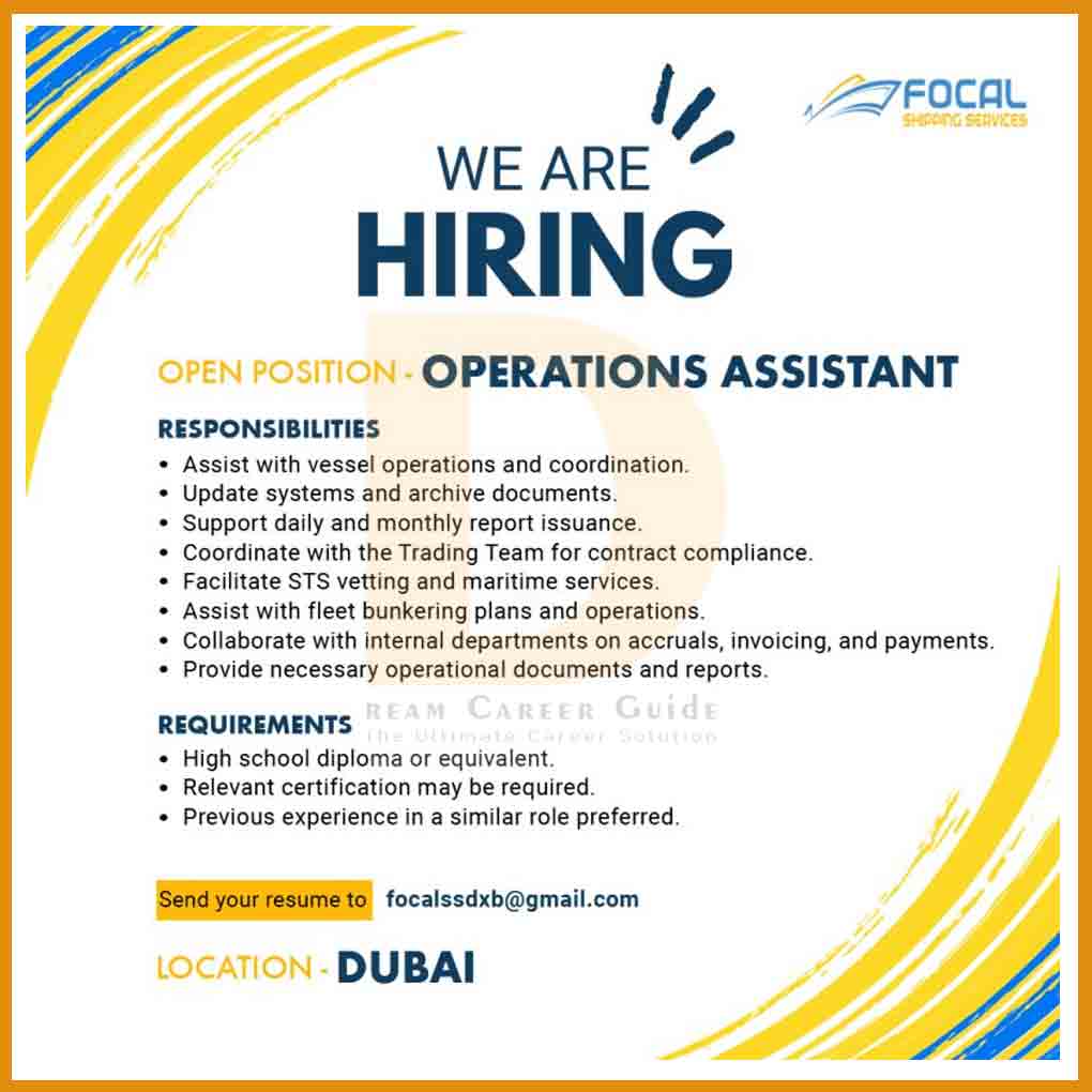 Focal Shipping Services Careers | Latest U A E Jobs