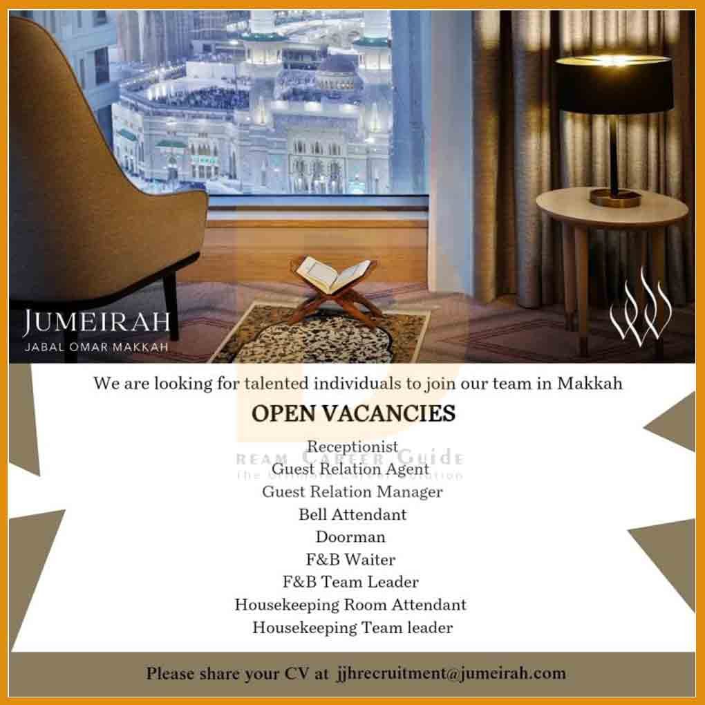 Jabal Omar Jumeirah Makkah Hotel Jobs | Apply for Gulf Jobs