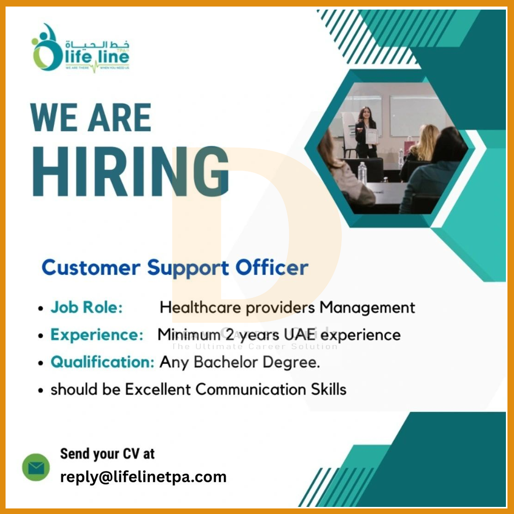 Life Line TPA Careers | Latest UAE Gulf Jobs