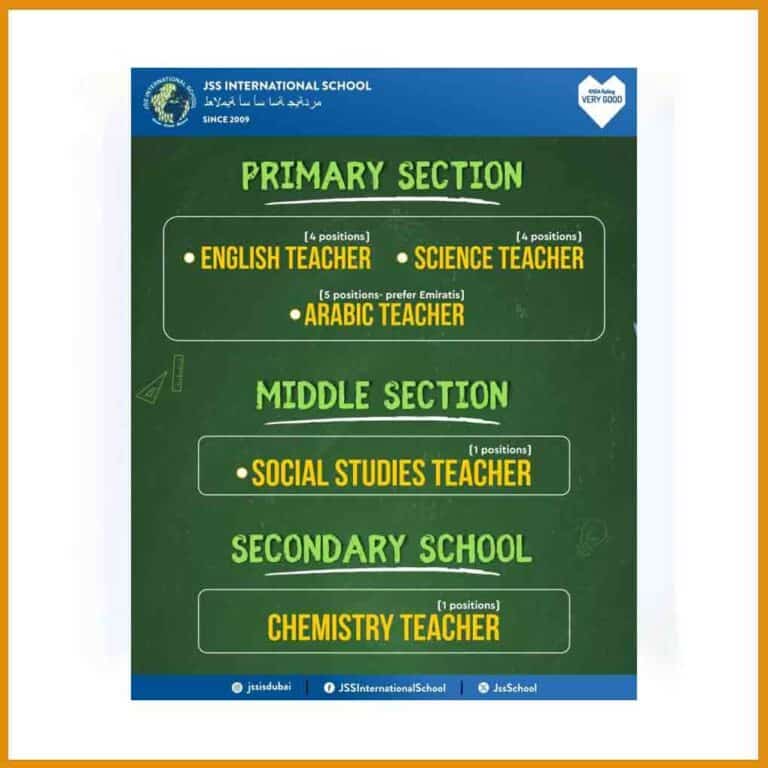 JSS International School Careers | Teaching & Administrative Jobs in ...