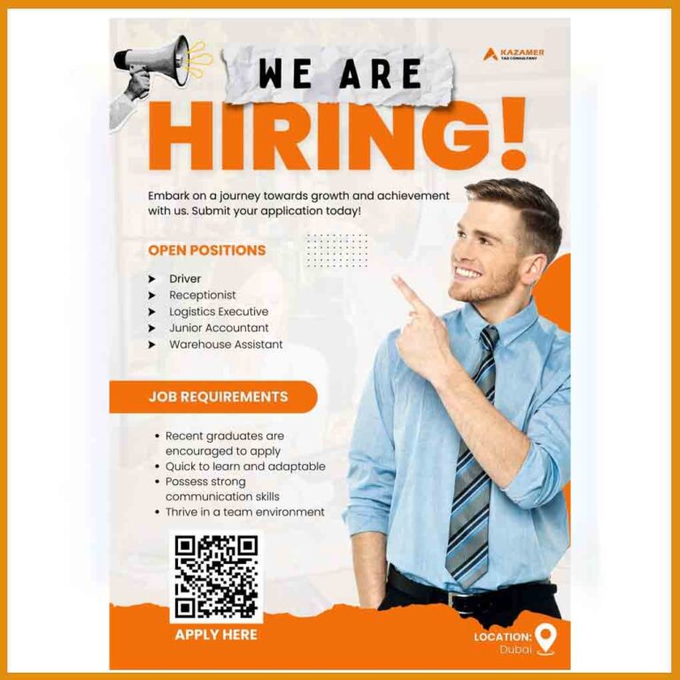 Kazamer Tax Consultant Careers | Tax Advisory & Accounting Jobs in UAE 2025