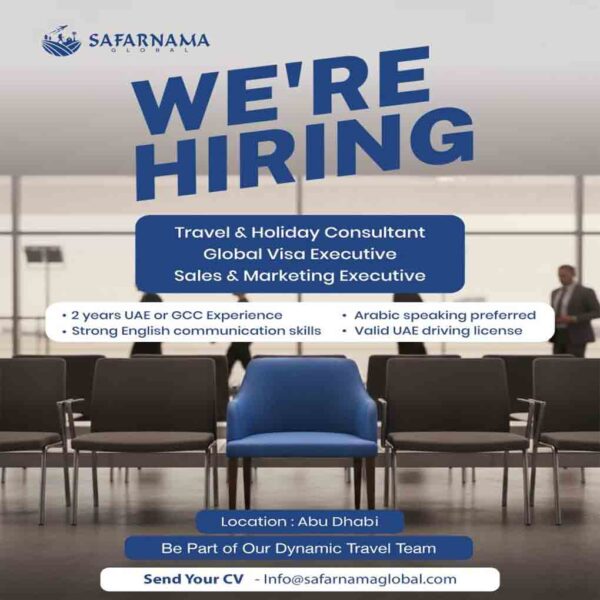 Safarnama Global Jobs : Apply for Travel, Visa & Tourism Careers