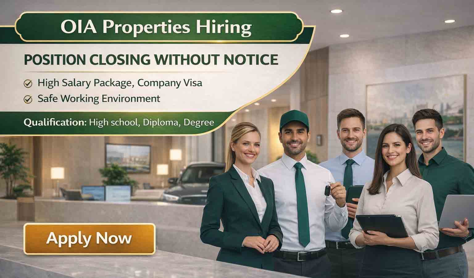 OIA Properties Jobs : Real Estate & Investment Careers in Dubai