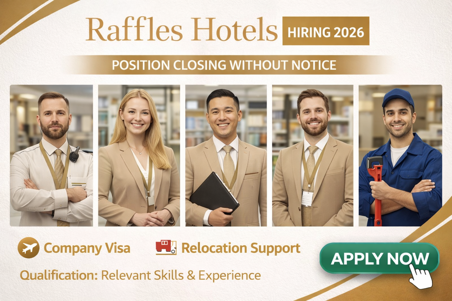 Raffles Hotels Dubai Jobs : Ultra-Luxury Careers & Management Vacancies