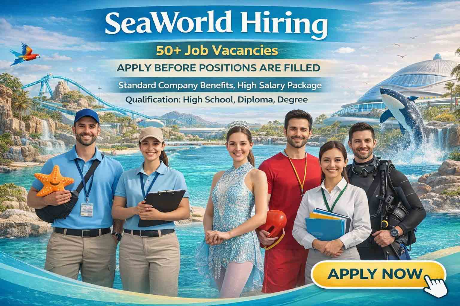 SeaWorld Abu Dhabi Careers 2026| Latest Vacancies & Online Application