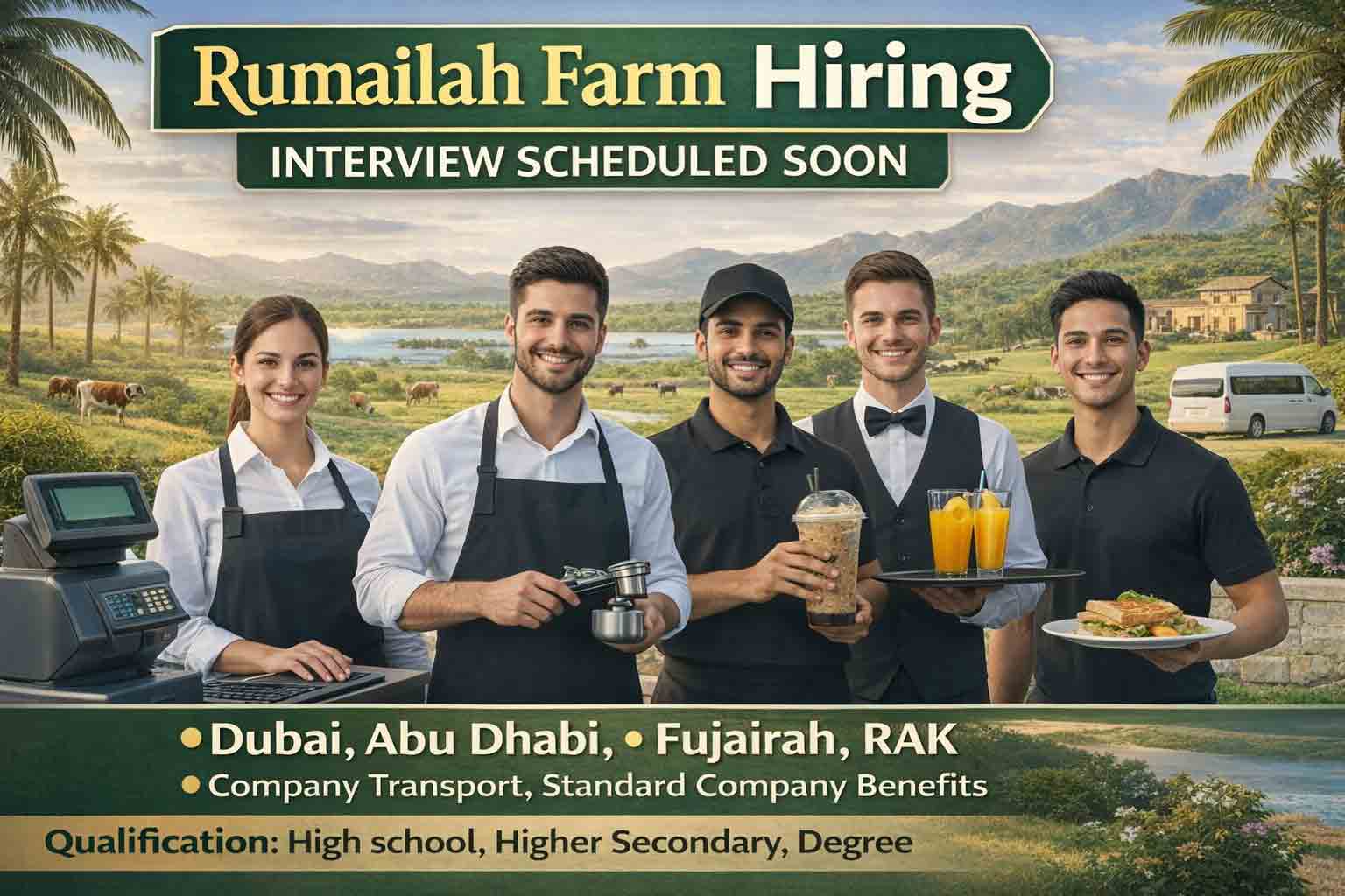 Rumailah Farm Jobs : Apply for Dairy, Retail & Hospitality Positions