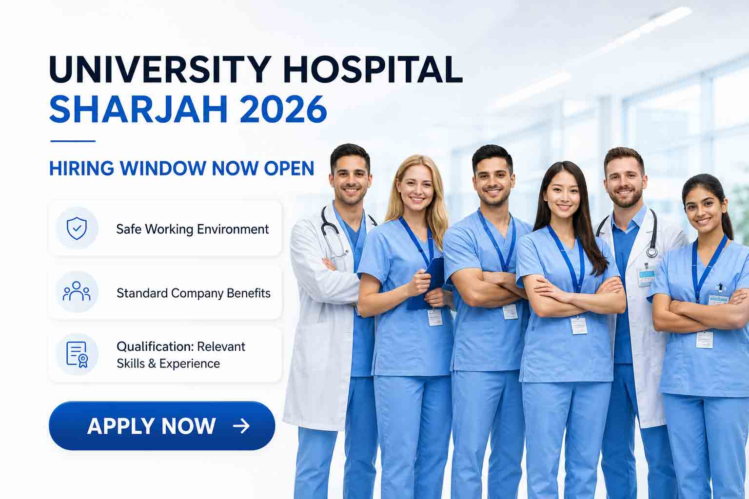 University Hospital Sharjah Jobs : Apply for Healthcare & Academic Careers